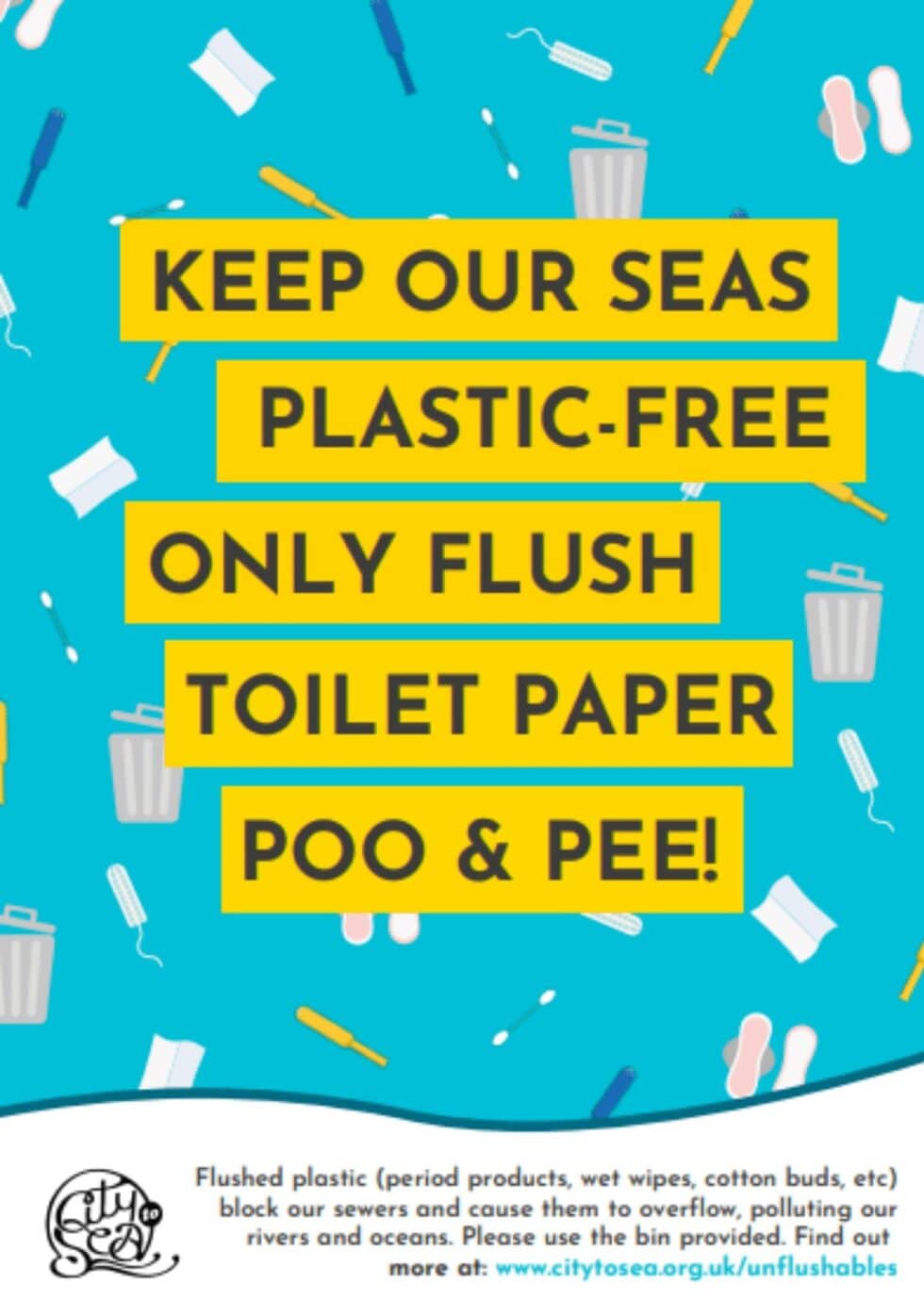 Unflushables - City to Sea - The things you really shouldn't flush!